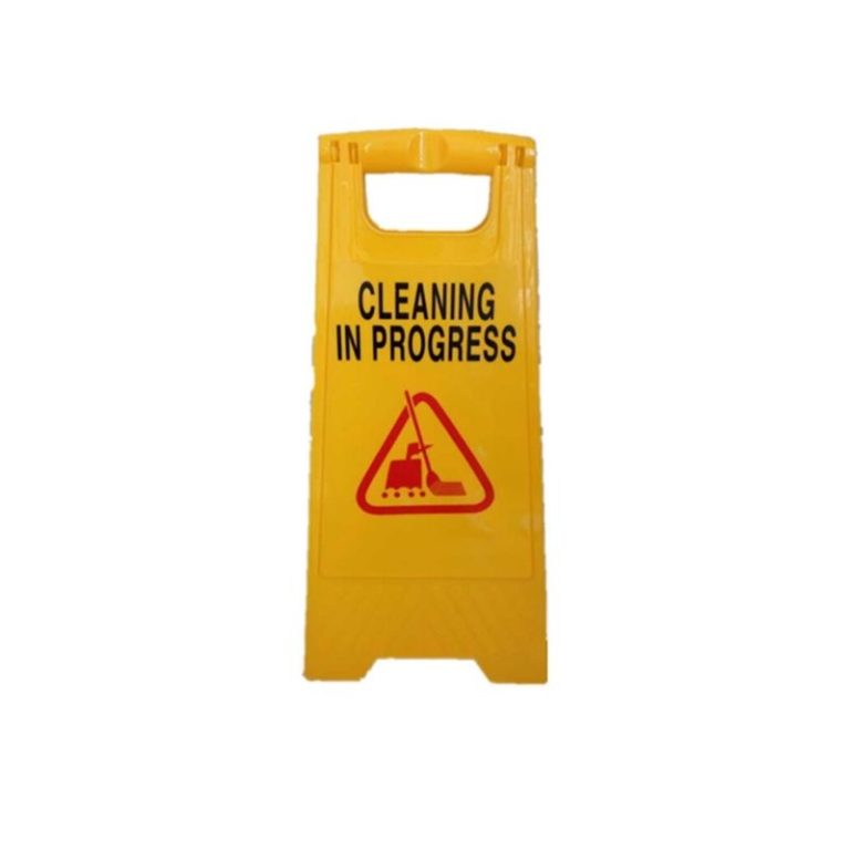 Cleaning in Progress Sign - Comcom Foodservice Supplies Corp